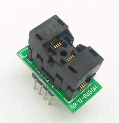 China Brand new Simple MSOP8 to DIP8 IC test socket adapter SSOP8 0.65mm for sale
