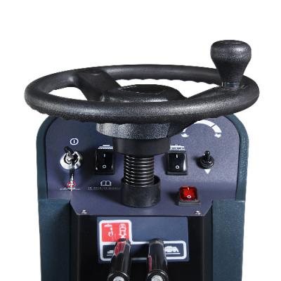 China ET-56\2023 mini portable small manual compact automatic walk behind floor scrubber drier washing machine for office en venta