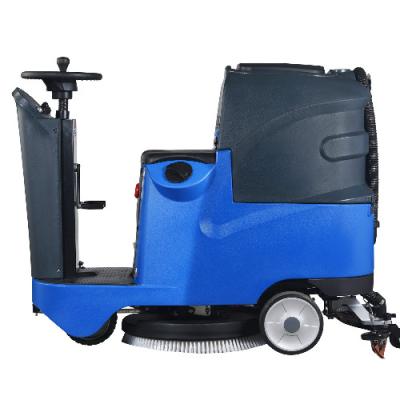 China ET-56\2023 mini portable small manual compact automatic walk behind floor scrubber drier washing machine for office en venta
