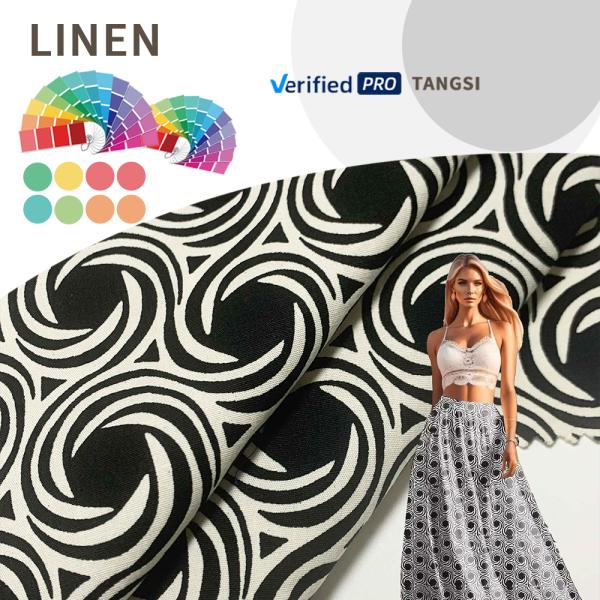 Quality Custom Designed Digital Print Garments Great Sweat Absorption Soft 97%Cotton 3%SP for Womens Clothing for sale