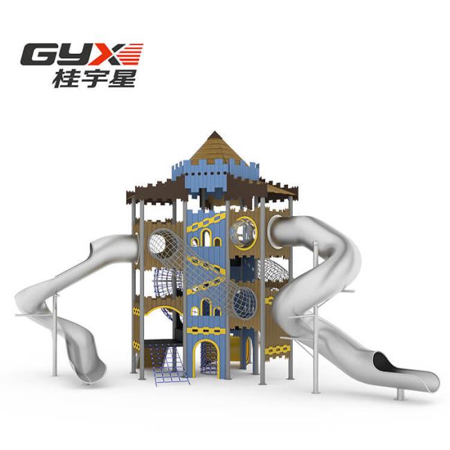 Outdoor Playground Slide for Kids in The Amusement Park