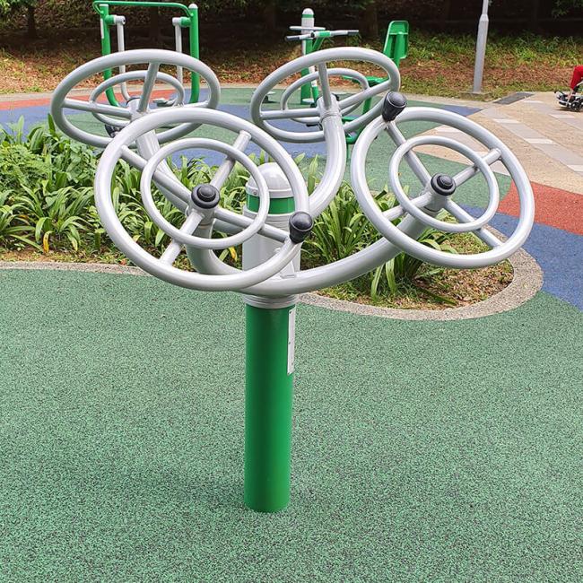 Outdoor Arm Bike and Strength Trainer Handicapped Fitness Equipment Gym