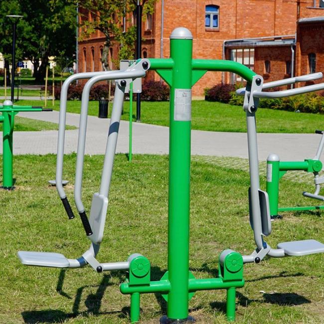 Outdoor Arm Bike and Strength Trainer Handicapped Fitness Equipment Gym