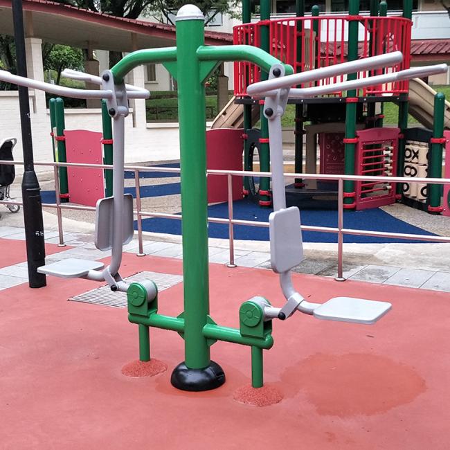 Get Ripped Outdoors Experience The Power of The Lat Pull Down Fitness Equipment
