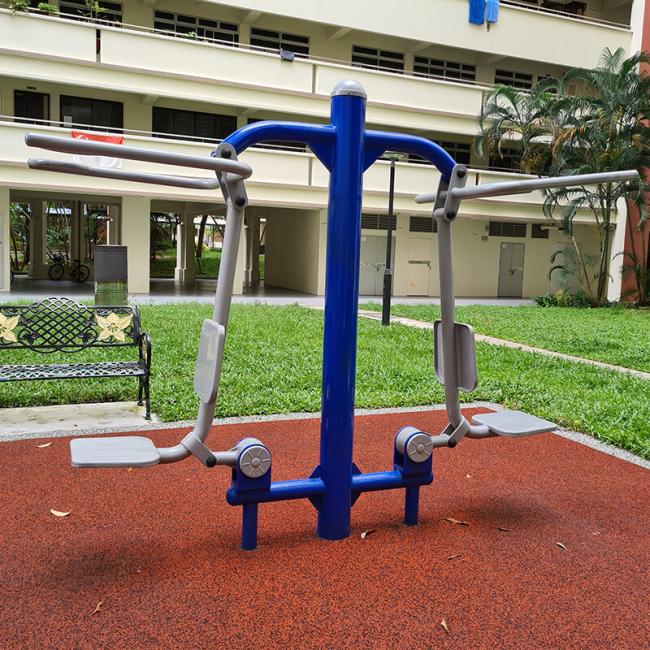 Get Ripped Outdoors Experience The Power of The Lat Pull Down Fitness Equipment