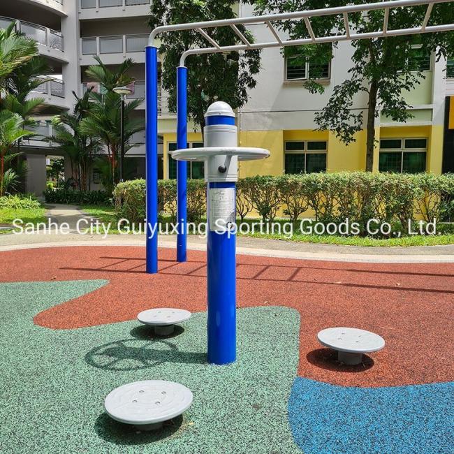 Outdoor Body-Building Waist Turning Device for Enhancing Waist Strength