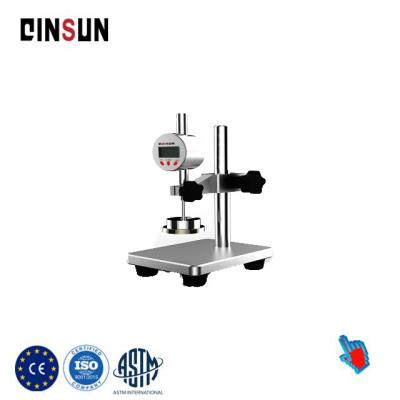 China ISO 5084 Digital Fabric Thickness Gauge instrument for textiles, knitwear and film, rubber, foam, etc for sale