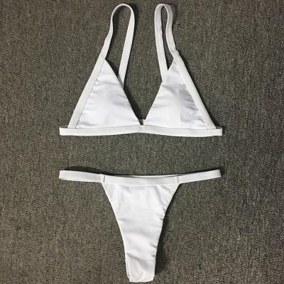 China Wholesale and Retail 2018 Women Sexy White Brazilian Bikini Set for sale
