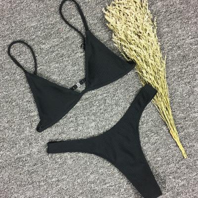 China Wholesale and Retail 2017 Women Sexy High Cut Brazilian Triangle Bikini Set for sale