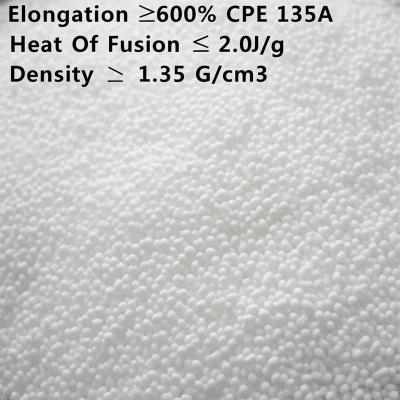 China Elongation ≥600% CPE 135A with Heat Of Fusion ≤ 2.0J/g and Density 1.35 G/cm3 for sale