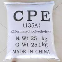 China White Powdered PVC Processing Aid CPE 135A - 34% Chlorine Content, 1.21 g/ml Density for Enhanced Impact Resistance for sale
