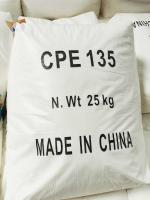 China Chlorinated Polyethylene CPE 135A Impact Modifier 34% Chlorine Content 25kg Bag for PVC Pipe Fittings for sale
