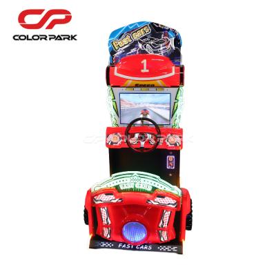 China Certificado CE Máquina de jogos de corrida de arcade para crianças com função de moeda para entretenimento interior à venda