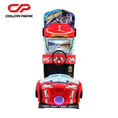 China Certificado CE Máquina de jogos de corrida de arcade para crianças com função de moeda para entretenimento interior à venda
