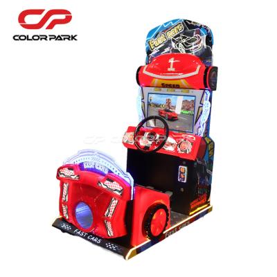 Cina Simulatore di auto da corsa arcade a monete di lusso colorato con caratteristiche di Parco Intensity in vendita