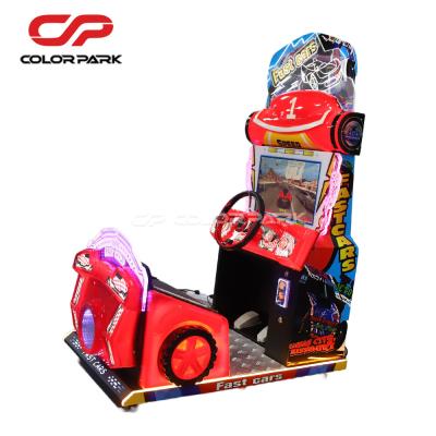 Cina Simulatore di auto da corsa arcade a monete di lusso colorato con caratteristiche di Parco Intensity in vendita