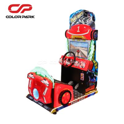 Cina Simulatore di auto da corsa arcade a monete di lusso colorato con caratteristiche di Parco Intensity in vendita