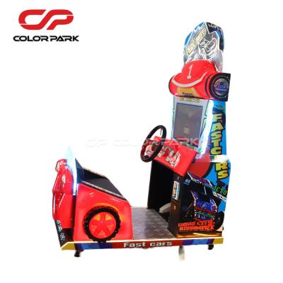 Cina Simulatore di auto da corsa arcade a monete di lusso colorato con caratteristiche di Parco Intensity in vendita