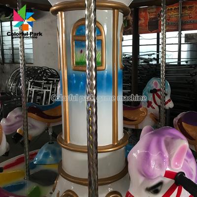 中国 6 プレイヤー スウィング マシン 子供 遊園地 シミュレーター 馬 ターン コイン 操作 販売のため
