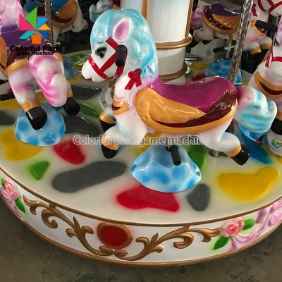 中国 6 プレイヤー スウィング マシン 子供 遊園地 シミュレーター 馬 ターン コイン 操作 販売のため