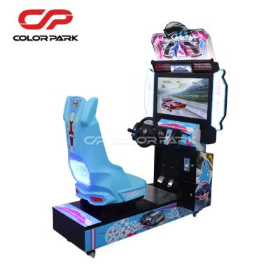 Cina Caratteristiche del Parco Colorato Luxury Coin-operated Racing Car Game Machine Simulator Intensità in vendita