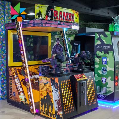 Cina Macchina da gioco sparatutto arcade a gettoni Simulazione realistica dello spingitore della moneta con pistola realistica in vendita