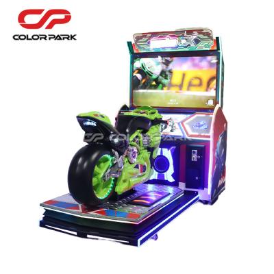 Cina Colorato Parco Monete Operato Luxury Multi Moto Game Simulator Moto Car Racing 1 giocatore Arcade Game Machine in vendita