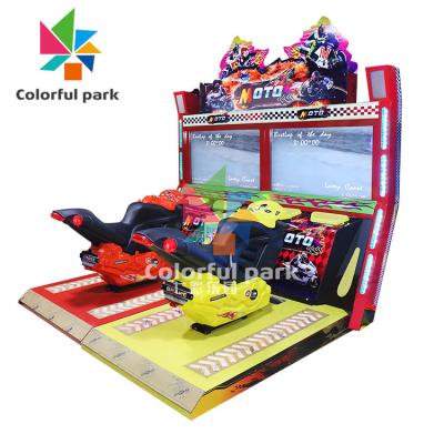 中国 メタルTTモトゲームマシーン 2 プレイヤー 豪華アーケード ドライブシミュレーター ゲームセンター 販売のため