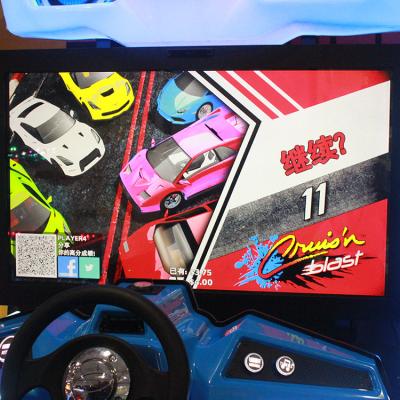 Cina Amusement Game Centers Materiale di plastica Simulatore di guida dinamico di lusso a monete in vendita