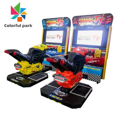 Cina Colorful Park 2 Player TT Arcade Driving Simulator Moto Game Machine con schermo da 42 pollici in vendita