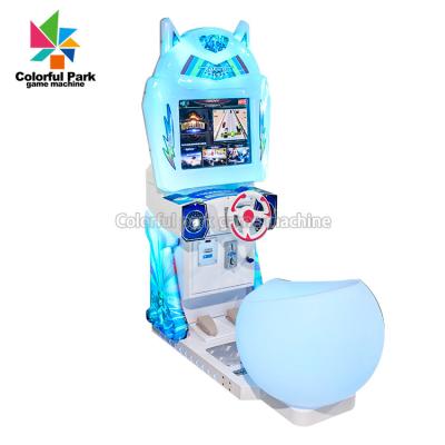 中国 EUプラグ カラフルパーク キディライドシミュレーター カーレースゲーム マシン コイン操作 アークードゲームマシン 販売のため
