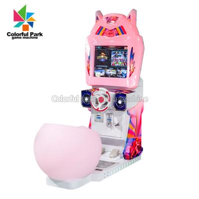 中国 EUプラグ カラフルパーク キディライドシミュレーター カーレースゲーム マシン コイン操作 アークードゲームマシン 販売のため