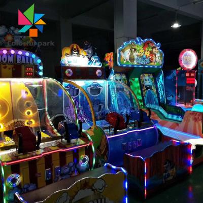 China Colorido Parque Crianças Moeda Operado 3 Jogador Engraçado Machine Shooting Ball para jogo de arcade à venda