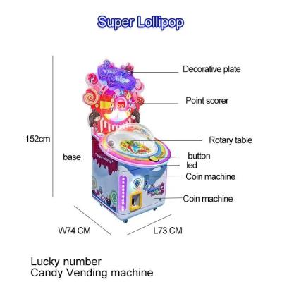 Cina Macchina per caramelle a monete Candy Prize Arcade For Amusement Game Center in vendita