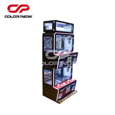 Cina Colorato intrattenimento in ambienti chiusi 4 giocatori Mini Plush Toy Claw Machine Kit per gioco arcade in vendita