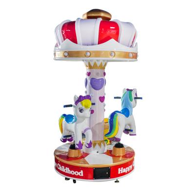 Cina 3 giocatori Parco di divertimenti Gioco macchina per bambini Simulatore Turn Horse Gioco moneta gestito Kiddy Rides in vendita