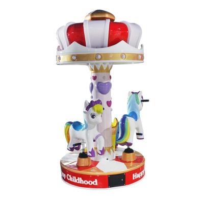 Cina 3 giocatori Parco di divertimenti Gioco macchina per bambini Simulatore Turn Horse Gioco moneta gestito Kiddy Rides in vendita