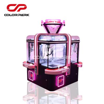 Cina Colorato 4 giocatori Mini Claw Crane Pinball Macchina Arcade Gioco per Monete Operato Regali in vendita