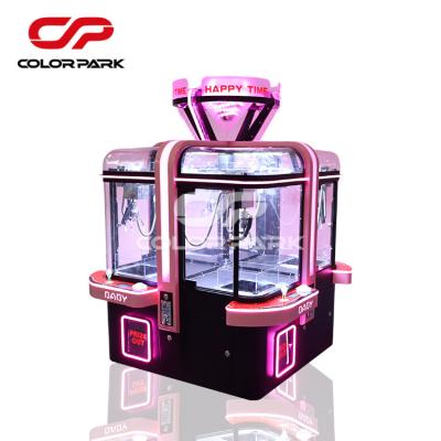 Cina Colorato 4 giocatori Mini Claw Crane Pinball Macchina Arcade Gioco per Monete Operato Regali in vendita