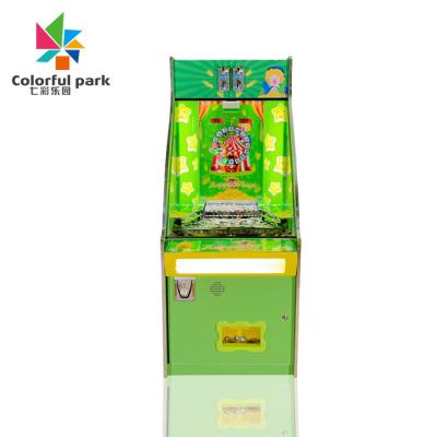 Cina Coin operato colpire macchina di spinta moneta per gioco verde arcade a Colorful Park in vendita