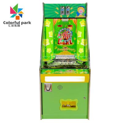 Cina Coin operato colpire macchina di spinta moneta per gioco verde arcade a Colorful Park in vendita