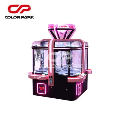 Cina Colorato Parco Arcade Game Coin Operato Mini Claw Crane Machine per Amusement Game Center in vendita