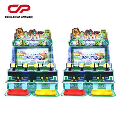 Cina Certificato CE Colorato Parco attrezzature per giochi d'acqua 4 giocatori Gioco arcade di tiro in acqua in vendita