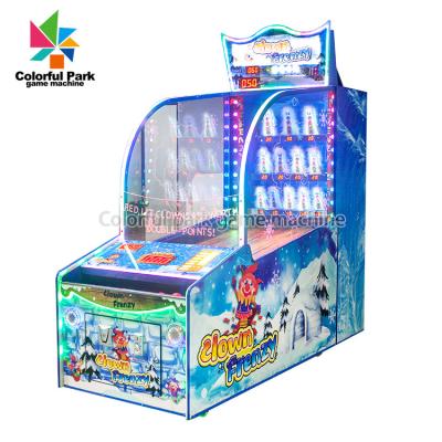 Cina Parco colorato Moda Certificato CE Moneta della lotteria Operato Colpisci il Clown Arcade Machine in vendita