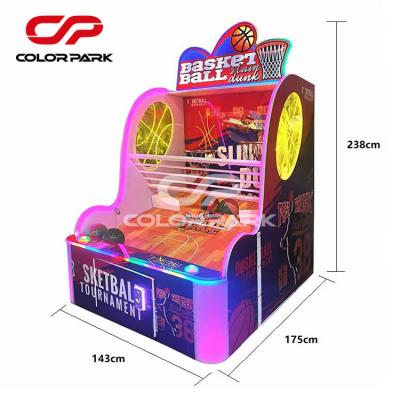 Cina Macchina da basket per giochi per bambini a monete per divertimenti colorati in vendita