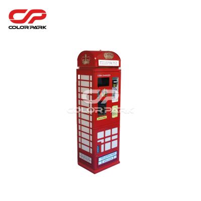 China Máquina de venda de moedas de estilo britânico para colorido parque máquina automática de troca de contas à venda