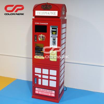 China Máquina de venda de moedas de estilo britânico para colorido parque máquina automática de troca de contas à venda