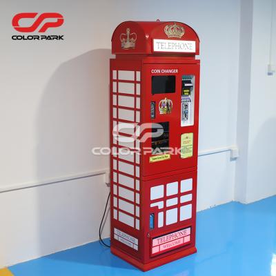 China Máquina de venda de moedas de estilo britânico para colorido parque máquina automática de troca de contas à venda