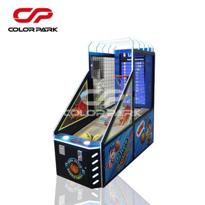 Cina Indoor Colorful Park Video Basketball Kiddie Machine Coin Operated Games Gioco arcade in vendita