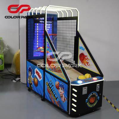 Cina Indoor Colorful Park Video Basketball Kiddie Machine Coin Operated Games Gioco arcade in vendita